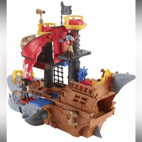 Fisher-Price | Toys | Fisherprice Imaginext Shark Bite Pirate Ship ...